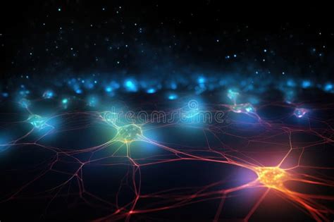 Neural Network Visualization With Glowing Synapses And Cosmic