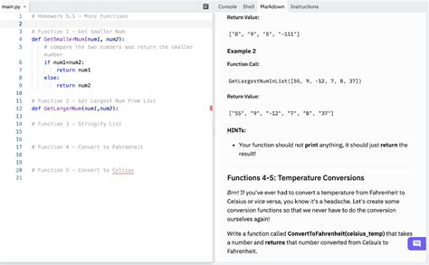 Solved Mainpy X E Console Shell Markdown Instructions 1