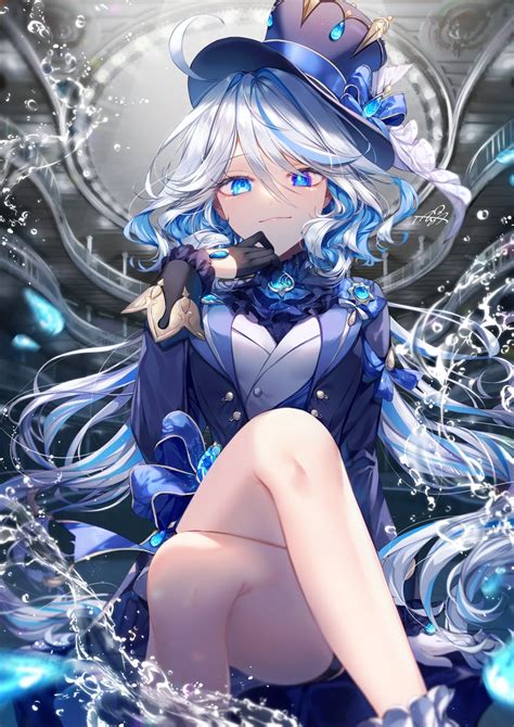 Furina Genshin Impact Drawn By Taya Oco Danbooru