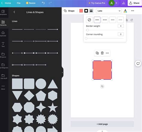 How To Create A Thin Rectangle In Canva New Tutorial For