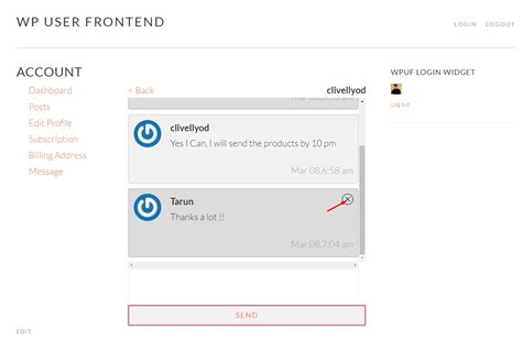 all new wordpress private messaging feature on frontend wedevs