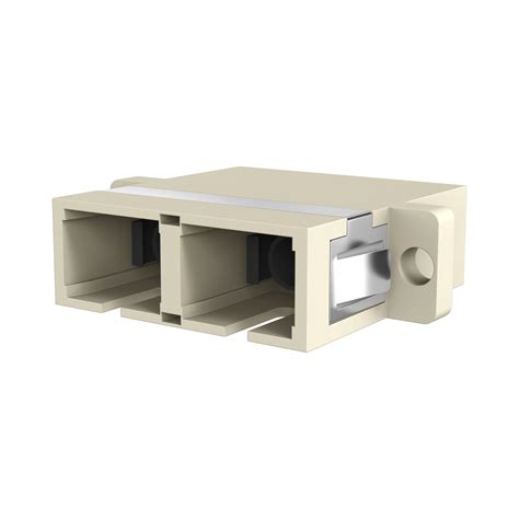 Adapter SC Duplex OM1 2 Beige OM2 Beige