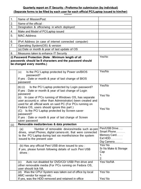 Cyber Audit Form Oct 23 Pdf