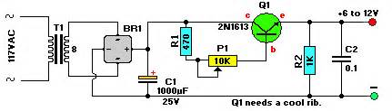 Mini Variable Power Supply Electronics Lab