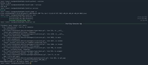 `pc Run` Emits Error If A Project Named ‘test · Issue 270 · Reflex