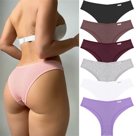 Finetoo Low Waist Panties Women Control Shaper Panty Underwear Girls