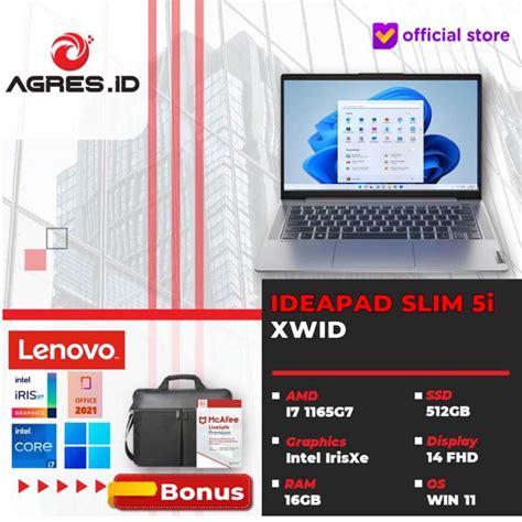 Jual Lenovo Ideapad Slim 5i 14 Xtid Xuid Xwid I7 1165g7 16gb 512ssd Irisxe Windows11 Ohs2021