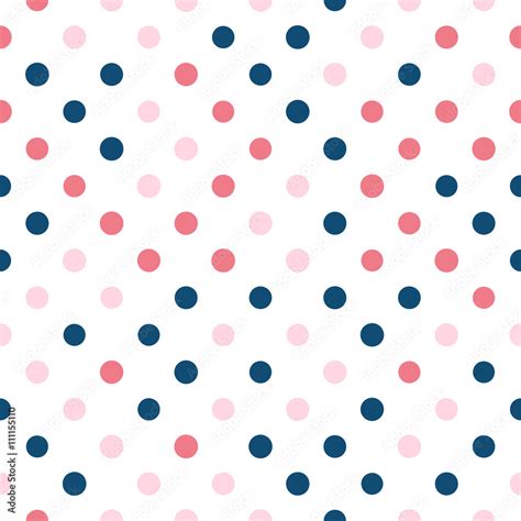 Seamless Polka Dot Pattern Vector Repeating Texture Stock Vector Adobe Stock