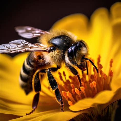 Extreme Photographs With A Macro Lens Of Different Insects Stock