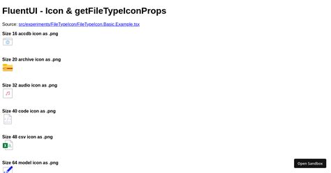Fluentui Icon Getfiletypeiconprops Forked Codesandbox