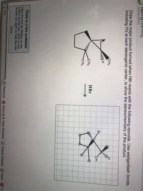 Solved Draw the major product formed when HBr reacts with | Chegg.com