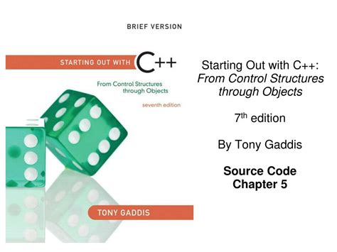 ppt starting out with c from control structures through objects 7 th edition by tony gaddis