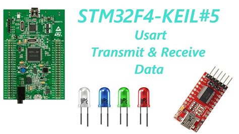 Stm32f4 Keil Arm5 Usart Transmit And Receive Data Youtube
