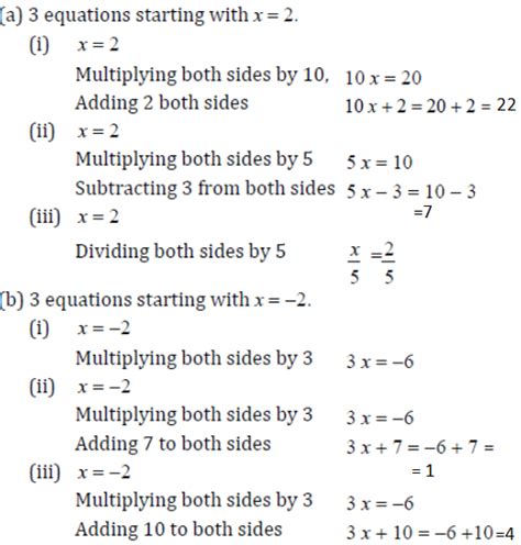A Construct 3 Equations Starting With X 2 B Construct 3