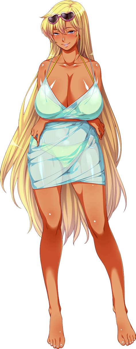 Rule 34 1girls Alternate Hair Color Arms Folded Arms Under Breasts Big Breasts Bikini Bishoujo