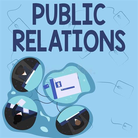 Sign Displaying Public Relations Business Approach Practice Managing Spread Of Information