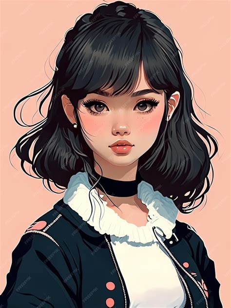 Premium Photo Anime Girl Illustration