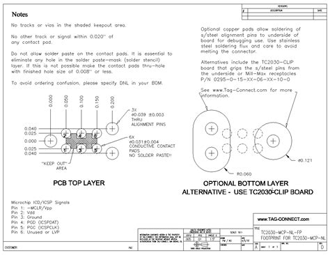 TC MCP NL FP Datasheet Pages MICROCHIP OPTIONAL BOTTOM LAYER ALTERNATIVE USE TC