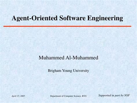 Ppt Agent Oriented Software Engineering Powerpoint Presentation Free Download Id5063961