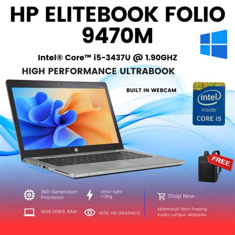 Laptop Hp Elitebook Folio M Core I Gb Ram Gb Ssd Nvme M Lazada