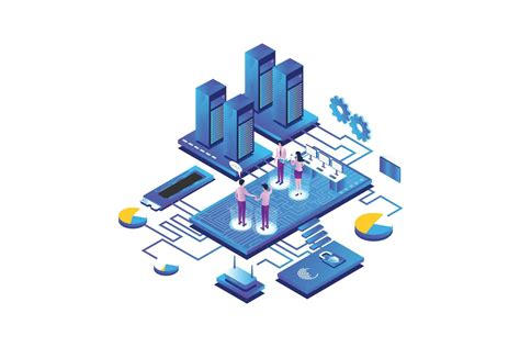 Data Mining Marketing Isometric 32471646 Vector Art At Vecteezy