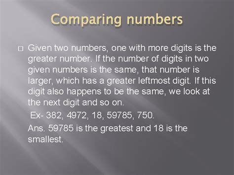 Knowing Our Numbers Chapter 1 Class 6 Comparing