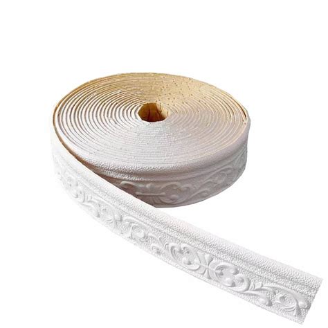 Xieulqp Flexible Self Adhesive Wall Molding Trim 3d Foam Skirting