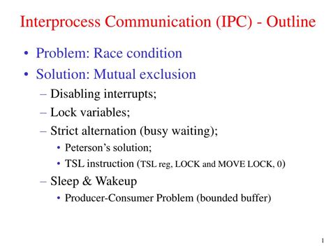 PPT Interprocess Communication IPC Outline PowerPoint Presentation ID