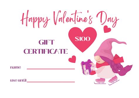Page 2 Free Custom Valentines Day T Certificate Templates Canva