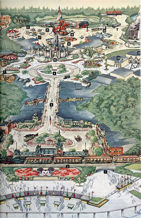 17 Best Images About Disneyland Maps On Pinterest Vintage Disneyland
