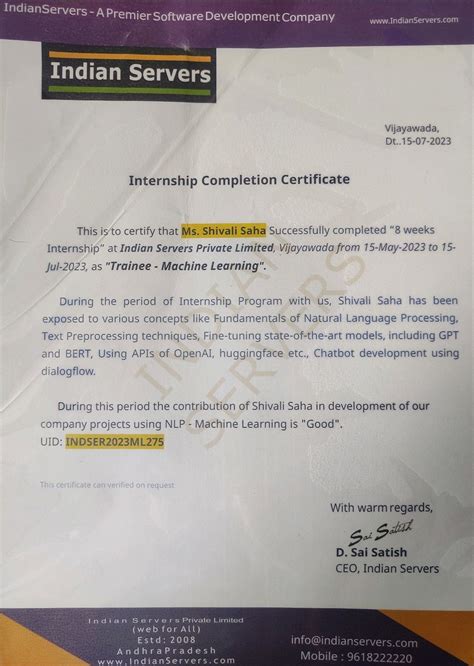 shivali saha on linkedin internshipcompletion nlp machinelearning
