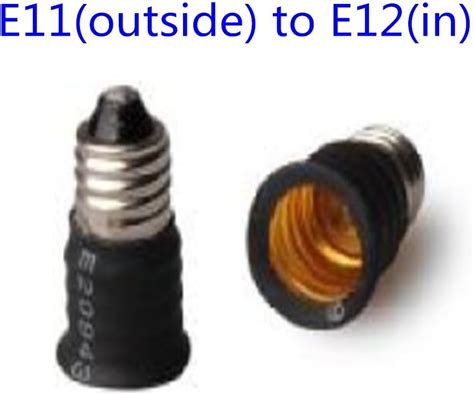 Generic 10pcs Lot Base Socket Adapter E12 To E11 Or E11 To E12 Led Bulb