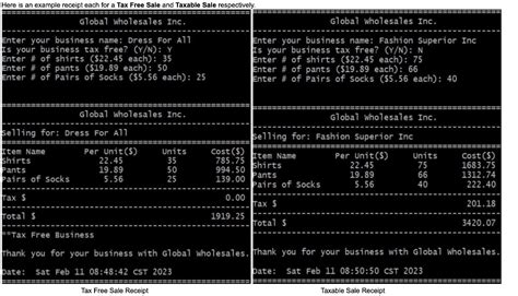 Solved Write A Complete Bash Script To Print A Receipt For A