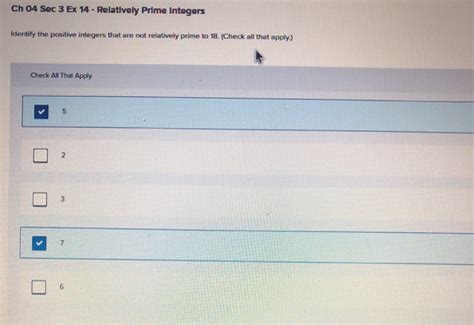 solved ch 04 sec 3 ex 14 relatively prime integers