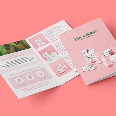화장품 리플렛 디자인 전단지·포스터·인쇄물 포트폴리오 크몽
