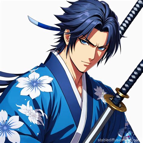 Samurai Anime Chico Blanco Prompts Stable Diffusion Online