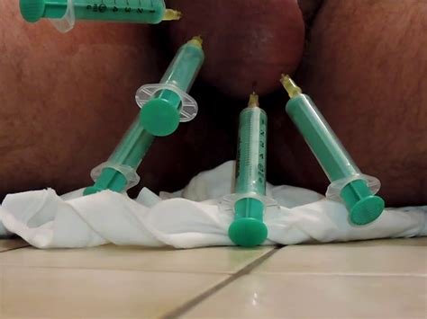 Saline Syrings And Needles In Nuts Photo 2