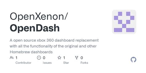 GitHub OpenXenon OpenDash A Open Source Xbox Dashboard Replacement With All The