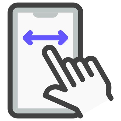 Swipe Generic Outline Color Icon