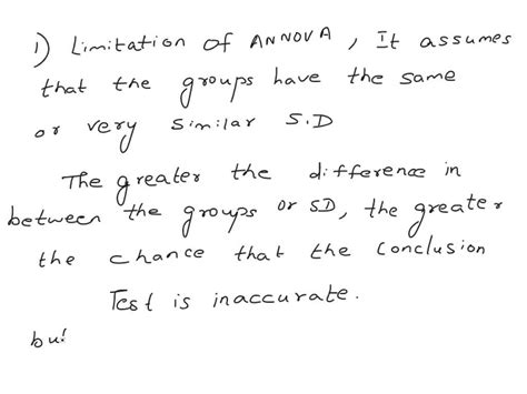 Solved Disadvantages Of Anova In Comparison To Linear Regression Model
