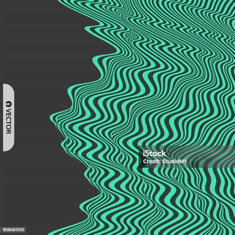 추상적인 3d 기하학적 배경입니다 착시와 패턴입니다 벡터 일러스트입니다 3차원 형태에 대한 스톡 벡터 아트 및 기타 이미지 3차원 형태 가리기 검은색 Istock