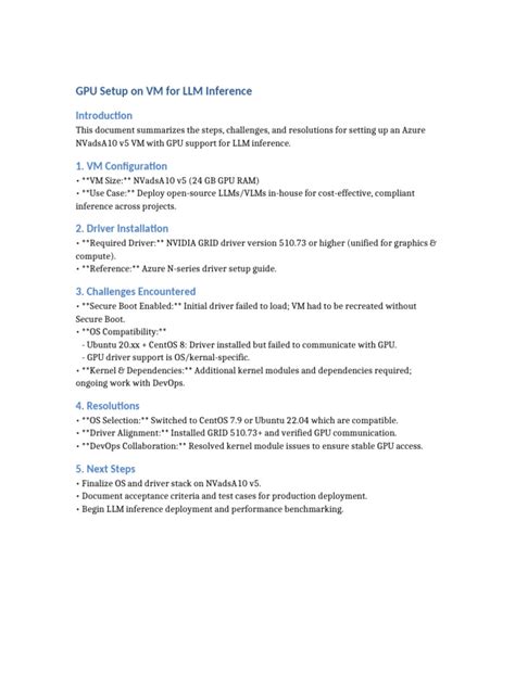 Gpu Setup Demo Pdf Gpu Setup Demo Pdf