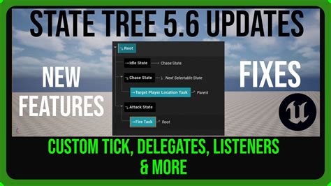 State Tree Updates In Ue5 6 Custom Tick Delegates Listeners And More Quick Look At New