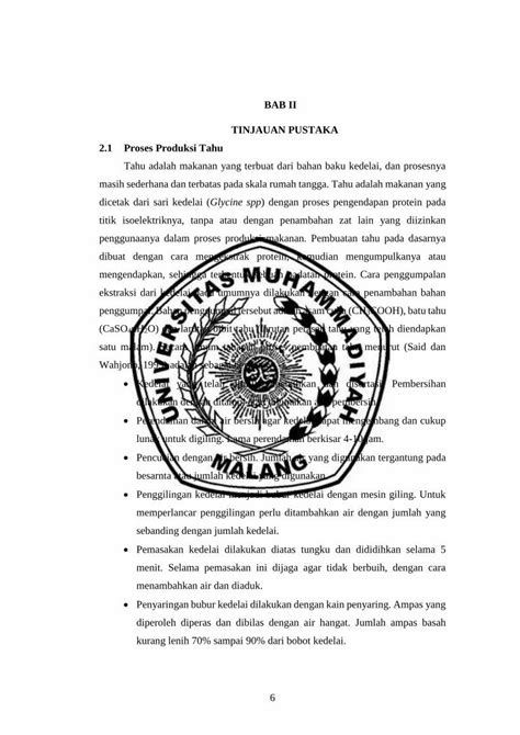 PDF BAB II TINJAUAN PUSTAKA 2 1 Proses Produksi Tahueprints Umm Ac Id