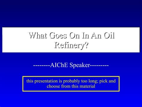 Refining Ppt Chemistry Science