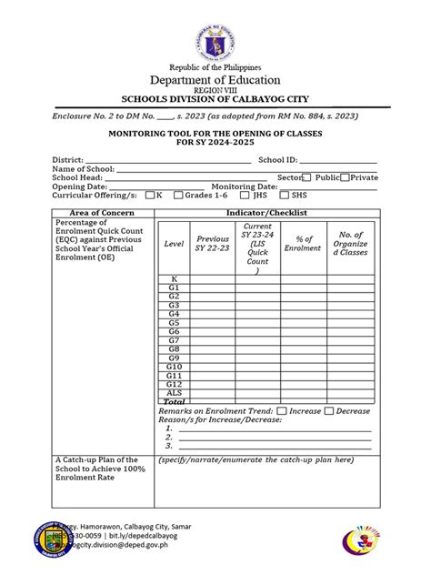 Monitoring Tool For The Opening Of Classes Aug24 Pdf