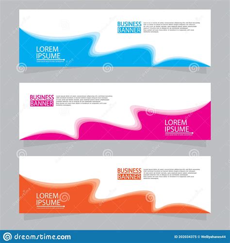 Vector Abstract Design Web Banner Template Web Design Elements Header Design Stock Vector