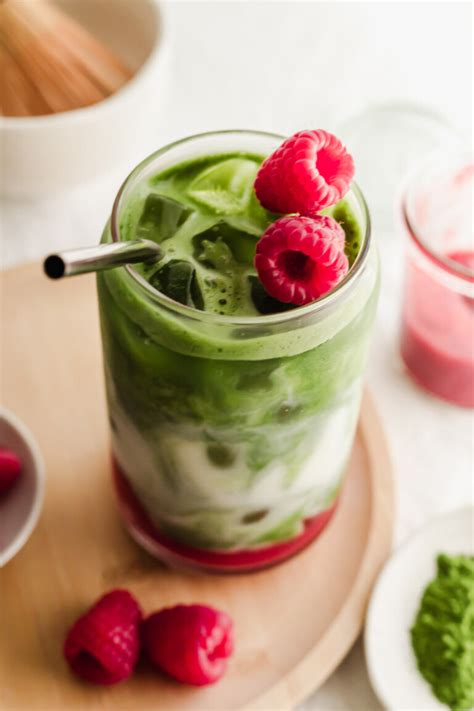 Raspberry Matcha Latte Sift And Simmer