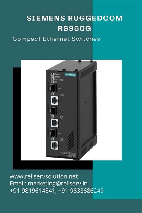 Siemens Ruggedcom Rs950g Compact Ethernet Switches Siemens Switches
