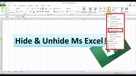 hide and unhide excel youtube